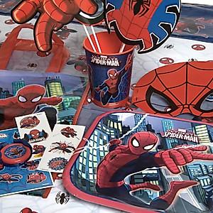 Spider-Man Party Paper Masks - Child Size, 8 Pcs