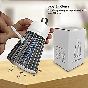 Kopests Electric Bug Zapper,Indoor Mosquito Zapper Portable Camp Mosquito Killer Rechargeable Bug Zapper Mosquitoes Light with Hanging Loop,360°Purple Light Mosquito Trap Up to 6 Hours of Battery