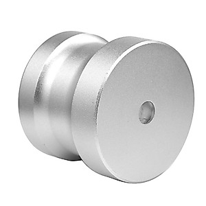 Salmue 2-Level Silver Metal Razor Stand, Portable Pedestal Base Holder