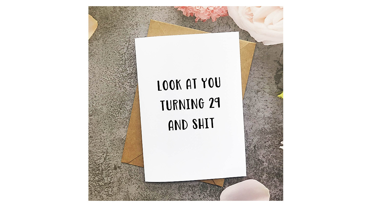 Funny 29th Birthday Card for Men or Women | MAGJUCHE