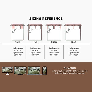 EVERLY 100% Pure Linen Duvet Cover Set Twin Size 68X90Inch 3pcs (1 Duvet Cover,1Pillowcases) Soft and Breathable for All Season with Coconut Button Closure, Suitable for Hot Sleepers-White-Twin