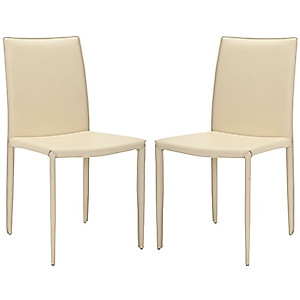 Safavieh Home Collection Karna Modern Cream Dining Chair (Set of 2)