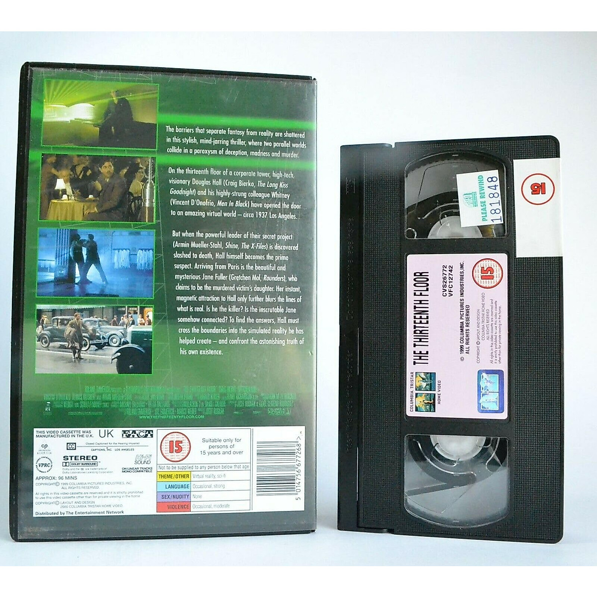 The Thirteenth Floor: Sci-Fi/Thriller (1999) - Large Box - Ex-Rental - Pal VHS