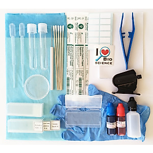 Rs' Science All-in-One Microscope Slide Preparation Kit, 40 Pieces