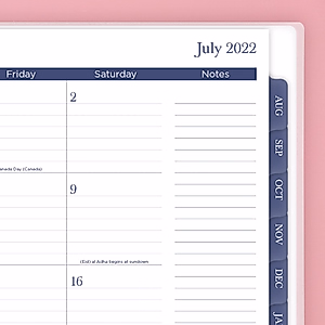 Cambridge 2022-2023 Planner, Weekly & Monthly Academic, 8-1/2" x 11", Large, Joyful Floral (1619-905A)