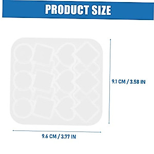 SEWACC 2pcs Hairpin Silicone Mold Resin Tray Molds Silicon Molds Resin Silicone Molds Hair Barrette Molds Hair Clip Accessories Resin Hair Clips Mold Hairpin Molds DIY Craft Mold Simple