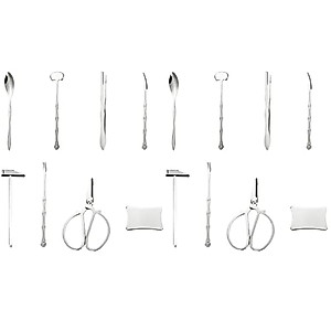 UPKOCH 2sets8pcs Peel Eating Mallet Shrimp Seafood Claw Nut Steel Crab Scissor Legs Tool Accessories Kitchen Storage with Case Utensils Tools Crackers Lobster Leg Picks Shell