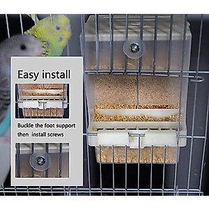 Fallaloe Automatic Bird Feeder - No-Mess Bird Feeder,Parrot Feeding cage Accessories,Suitable for Small and Medium Parrotsand Birds Seed Feeder for(1pcs)