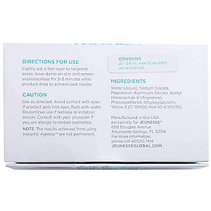 Instantly Ageless Facelift in A Box - Instant Eye Bag Remover Puffiness -1 Box of 25 Vials with Free Quest Skincare Jade Roller for Face- Instant Under Eye Bags Remover - Instant Wrinkle Remover