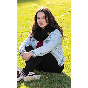 Funky Junque Infinity Scarf - Black (Solid)