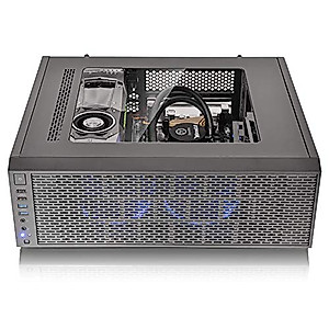 Thermaltake Core G3 Black Slim Small Form Factor ATX Perforated Metal Front and Top Panel Gaming Computer Case 2.0 Edition with Two 120mm Front Fan Pre-Installed CA-1G6-00S1WN-A0