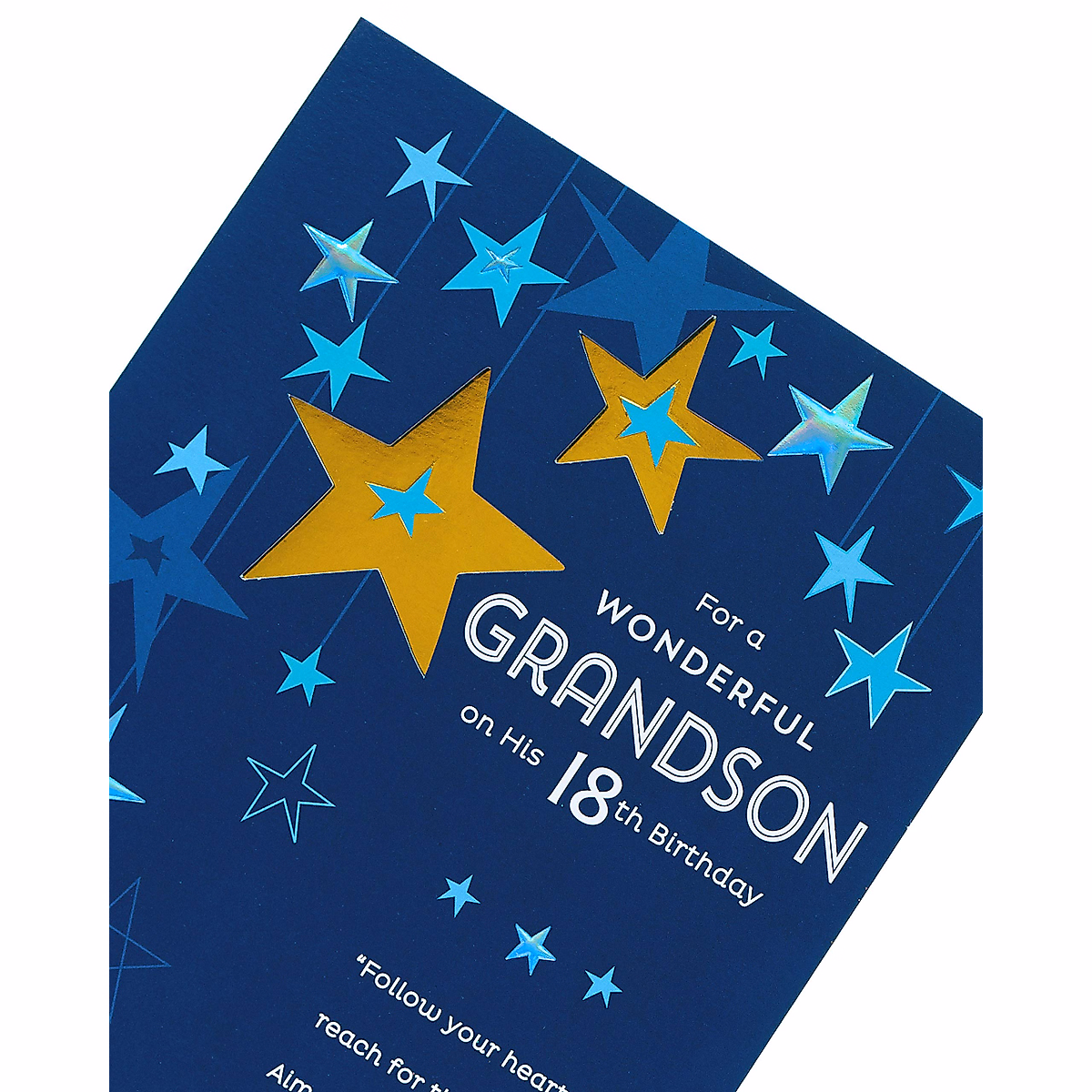 UK Greetings 18th Birthday Card for Grandson - Sentimental Design