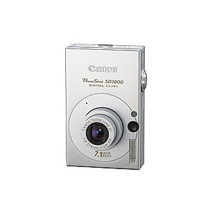 Canon PowerShot SD1000 7.1MP Digital Elph Camera with 3x Optical Zoom (Black) (OLD MODEL)