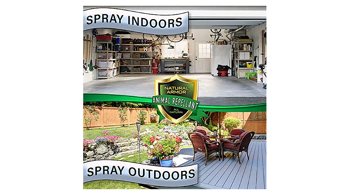 Natural Armor Animal & Rodent Repellent Spray - Effective Pest Deterrent
