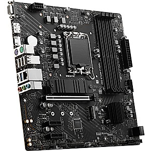 MSI PRO B760M-P DDR4 ProSeries Motherboard (Supports 12th/13th Gen Intel Processors, LGA 1700, DDR4, PCIe 4.0, M.2, Gbps LAN, USB 3.2 Gen2, mATX)