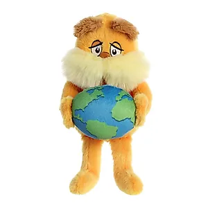 Aurora® Whimsical Dr. Seuss™ Lorax Planet Earth Stuffed Animal - Magical Storytelling - Literary Inspiration - Orange 11 Inches