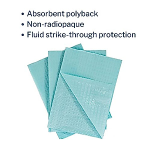 McKesson Procedure Towels, Non-Sterile, 2-Ply, Blue, Waffle Embossed, Disposable, 13 in x 18 in, 500 Count