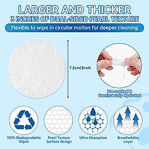 Woyamay Ear Wipes for Pet, 200PCS Pet Ear Cleaning Wipes Wash Cleaner for Dogs Cats - Ear Wipes for Dogs Cats, Remove Ear Wax Dirt Debris for Dogs Cats