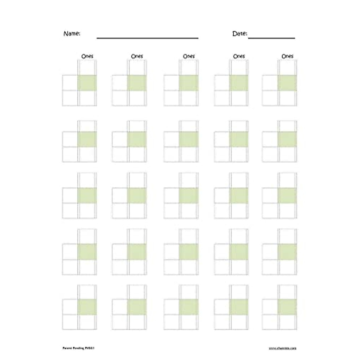 Channie's Math Prek-1ST Grades, 80 Pages Strong Paper, 8.5" x 11" with Hardboard Back Lineup Pad Workbook Math Line-Up