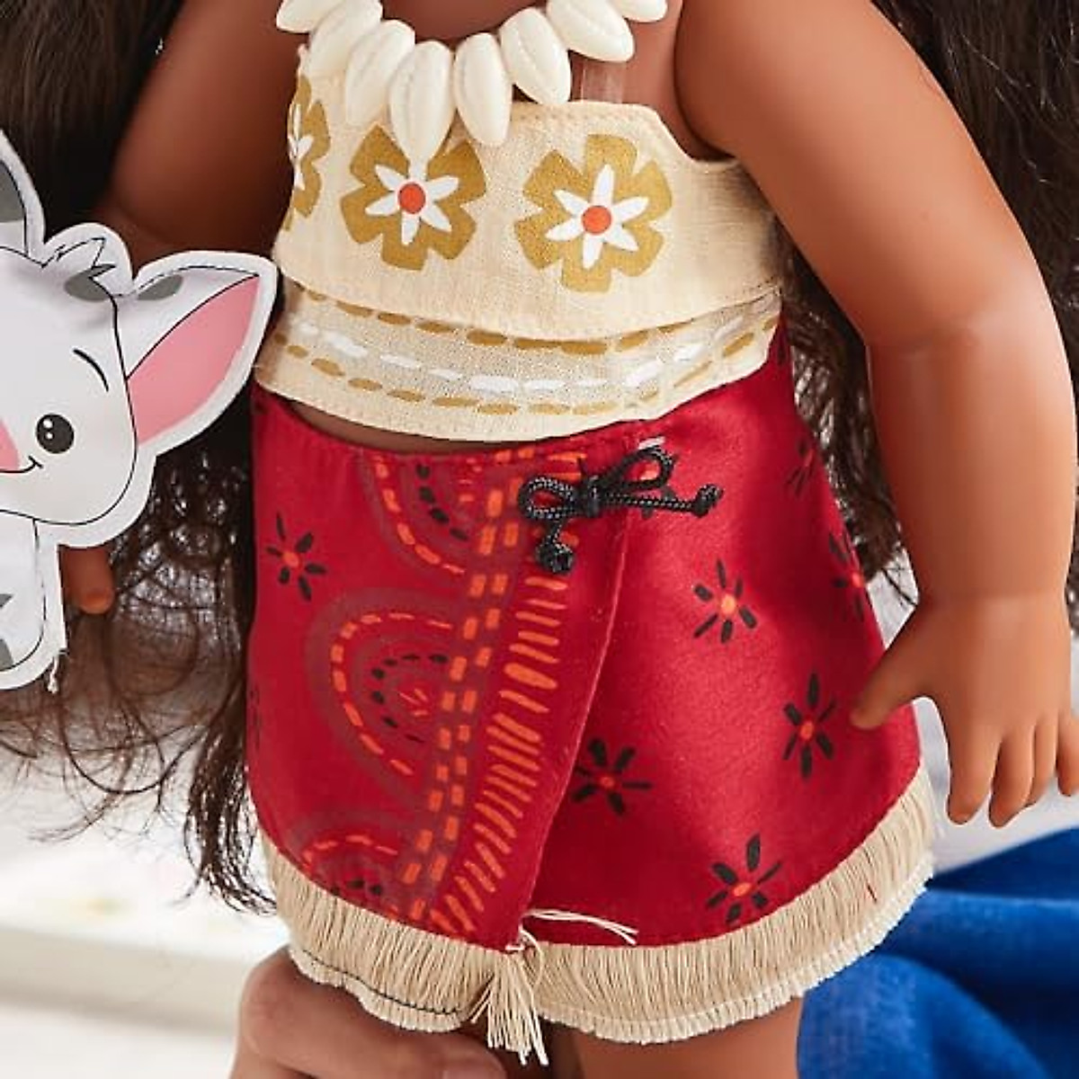 Disney Animators' Collection Moana Doll - 16 Inches Toy Figure, Molded Details, Fully Posable Toy in Satin Dress - Suitable for Ages 3+ Toy Figure