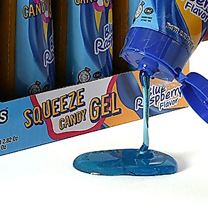 Slime Sour Lickers Squeeze Gel Candy - 4 Pack Blue Raspberry Flavor Candy Gel for kids and adults Novelty Candy (Kosher 2.82 OZ each)