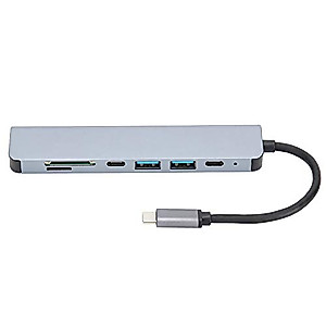 High Resolution Type‑C Hub Docking Station Easy to Carry Plug and Play Multifunction for PC