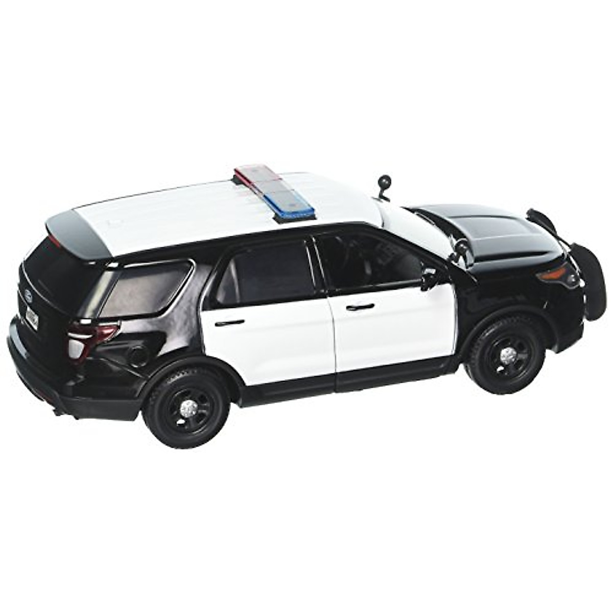 Motormax 2015 Ford Police Interceptor Utility Unmarked Black and White 1/24 Diecast Model Car