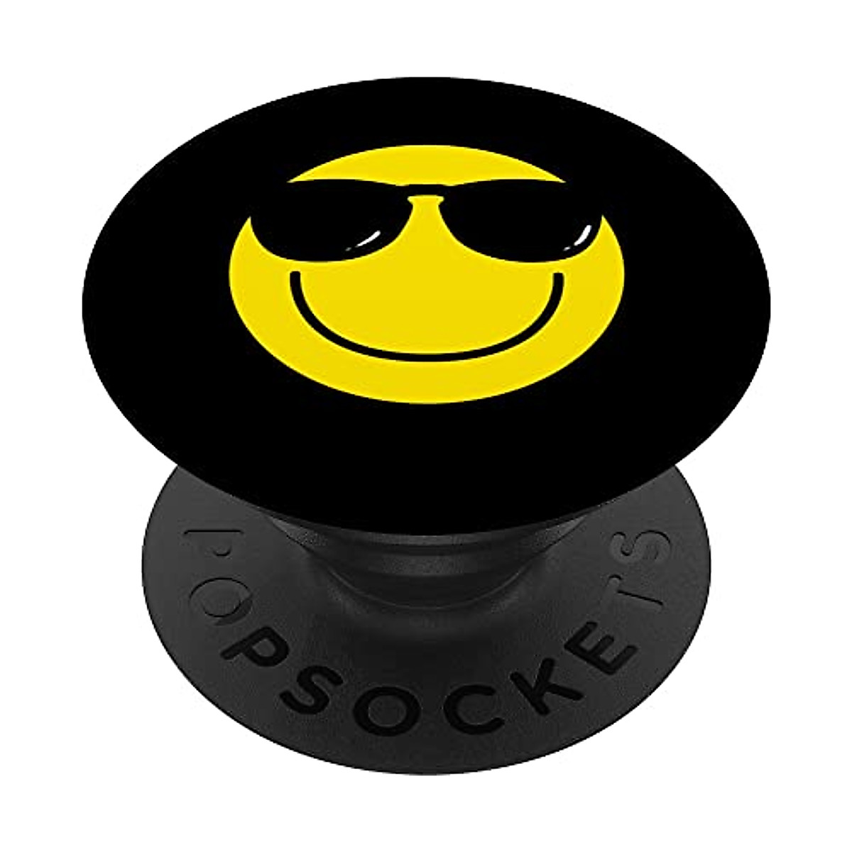 Cool Smile Face Emoticon Sunglasses Smile Face PopSockets Swappable PopGrip