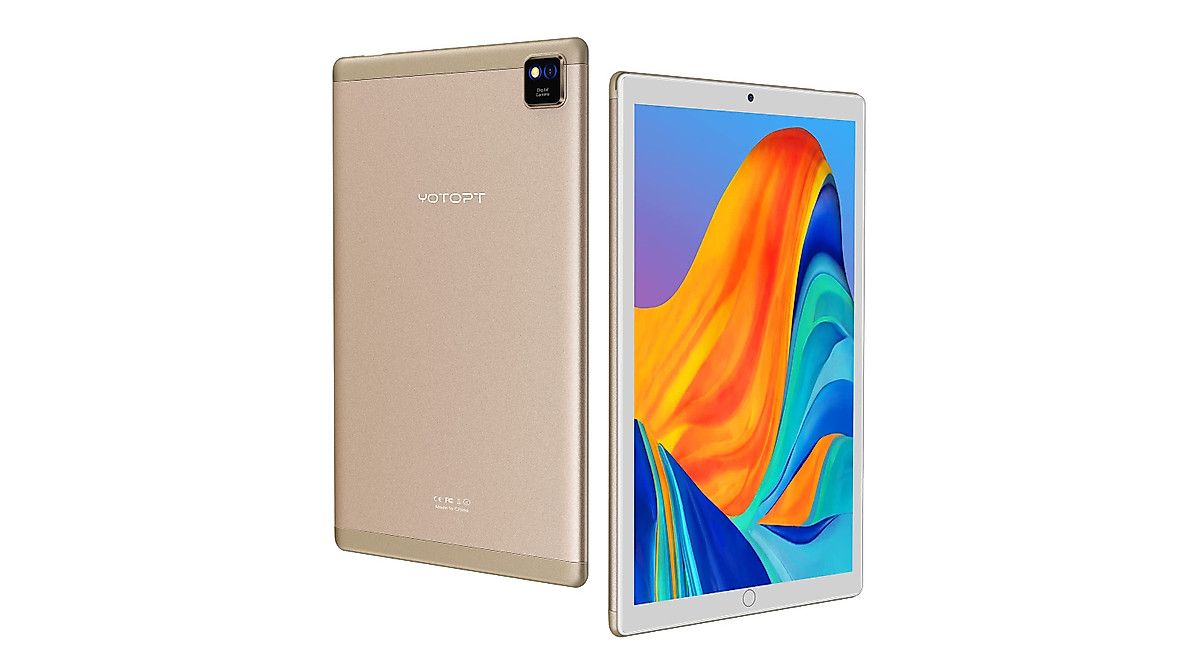 YOTOPT 10.1 Inch Android 12 Tablet with Keyboard & 1TB Expandable Storage