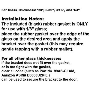 GordonGlass 3" Bright Chrome Frameless Shower Door Handle with Metal Strike