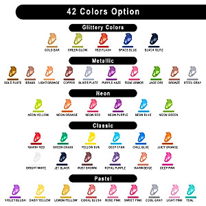 JOYIN Washable Tempera Paint Set for Kids 42PCS, Non Toxic Liquid Paint with 15 Brushes and 4 Palettes - Art Supply for Kids for Arts and Crafts Project, Finger Painting (2 oz Each)