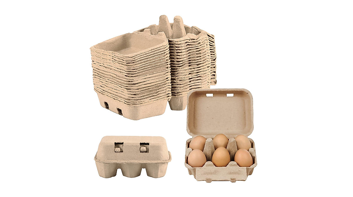 Eco-Friendly 50 Pack Egg Cartons for Fresh Eggs | Bulk Storage