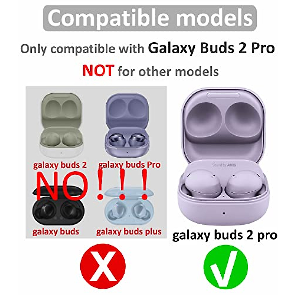 6 Pairs Galaxy Buds 2 Pro Ear Tips Buds Eartips, S/M/L Replacement Soft Silicone Rubber Flexible Gel Earbuds Earplug Fit in Case Compatible with Samsung Galaxy Buds 2 Pro 2022 Release - Graphite