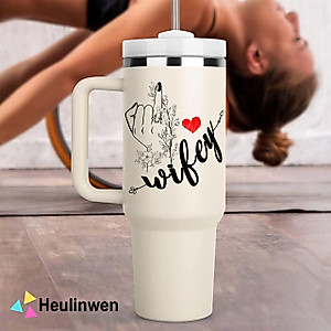 Gifts for Wife - 40Oz Tumbler from Husband, Wife Gifts for Wedding Anniversary, Birthday, Christmas - I Love You Cute Insulated Cup with Straw & Handle, Cool Present Ideas for Her, Mother's Day Gift