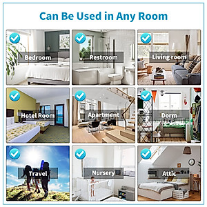 Portable Baby Travel Blackout Curtains, 100% Polyester Adjustable Temporary Blackout Shades with Suction Cups, 50" x 78", Moon & Stars Pattern