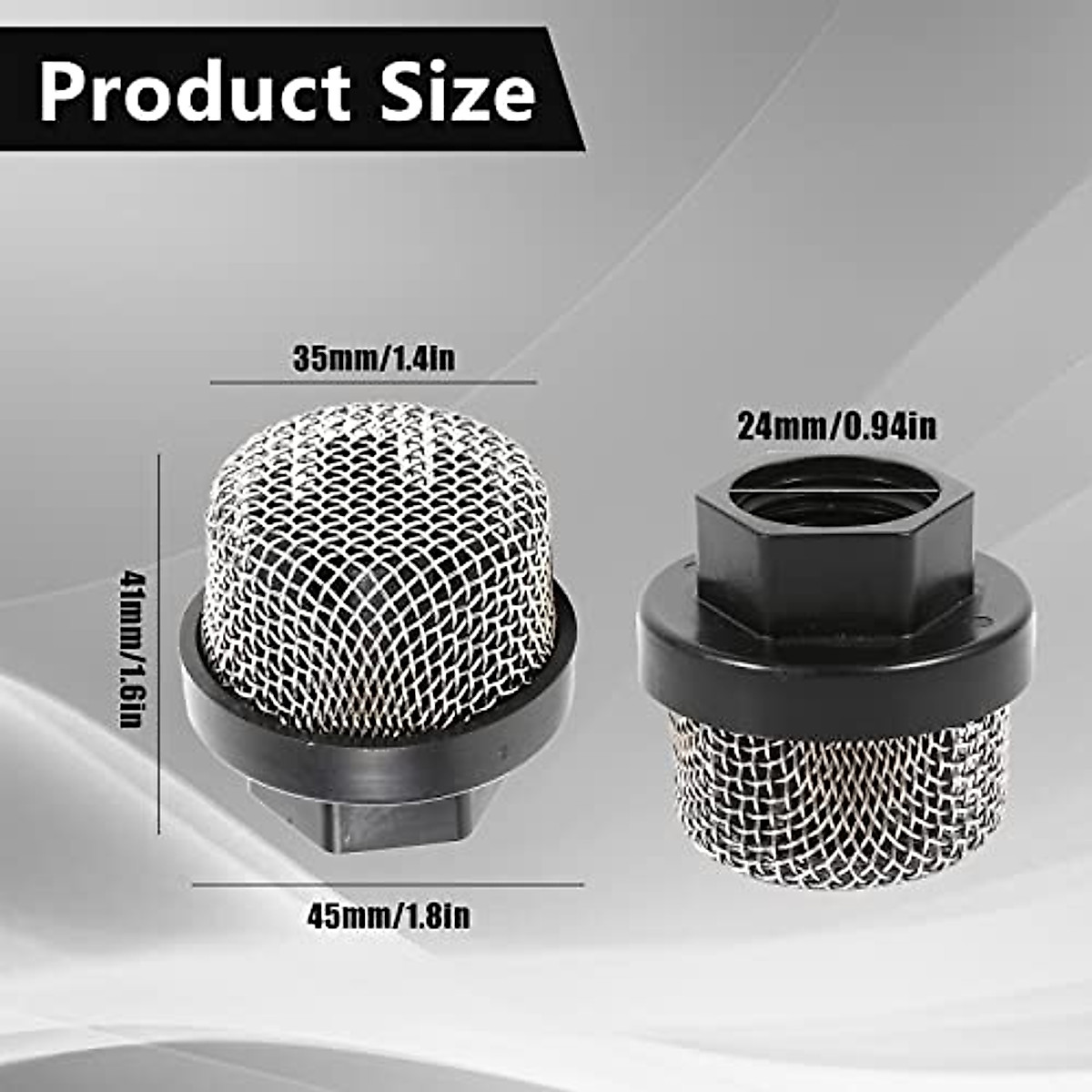 CDIYTOOL 6 Pcs Hose Inlet Strainer Filter, Inlet Suction Strainer Garden Hose Strainer Filter Pump Inlet Strainer Sprayer Filter 7/8 Thread for Garden Washers Water Filter Sprayer 390 395 495