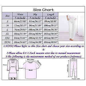 Women Casual Pant Wide Leg for Women Casual Elastic Linen Straight Cotton Women Best Linen Pants for Petites Army Green