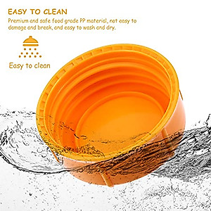 Kisangel 10Pcs Bottle Cap Travel Replacement Caps Leak Proof Lids for Glass Milk Bottle Breastmilk Bottles