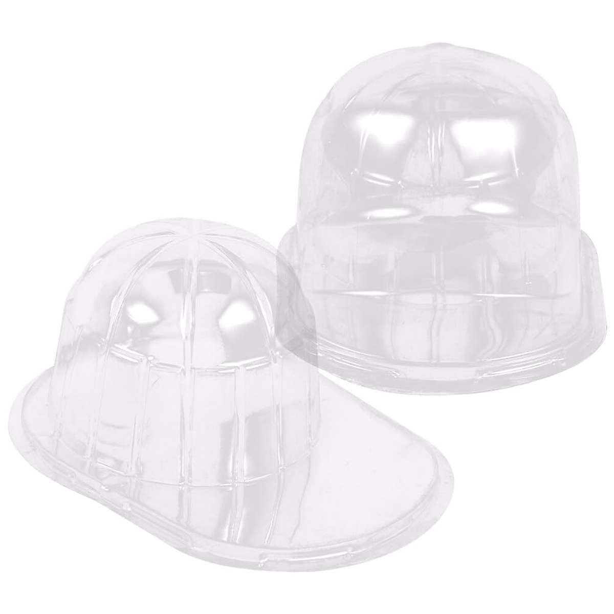 GANAZONO 2pcs Baseball Hat Display Case Plastic Hat Protector Holder Clear Display Case Hat Boxes Baseball Hat Holder Packaging Protector for Signed Baseball Caps
