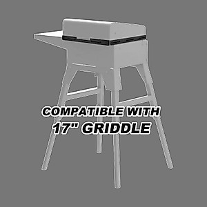 Wind Guards for Blackstone 17" Griddle, Magnetic Stainless Steel Wind Screen for Blackstone Grill, Protect Flame Hold Heat, Compatible with Hood & Side Shelf