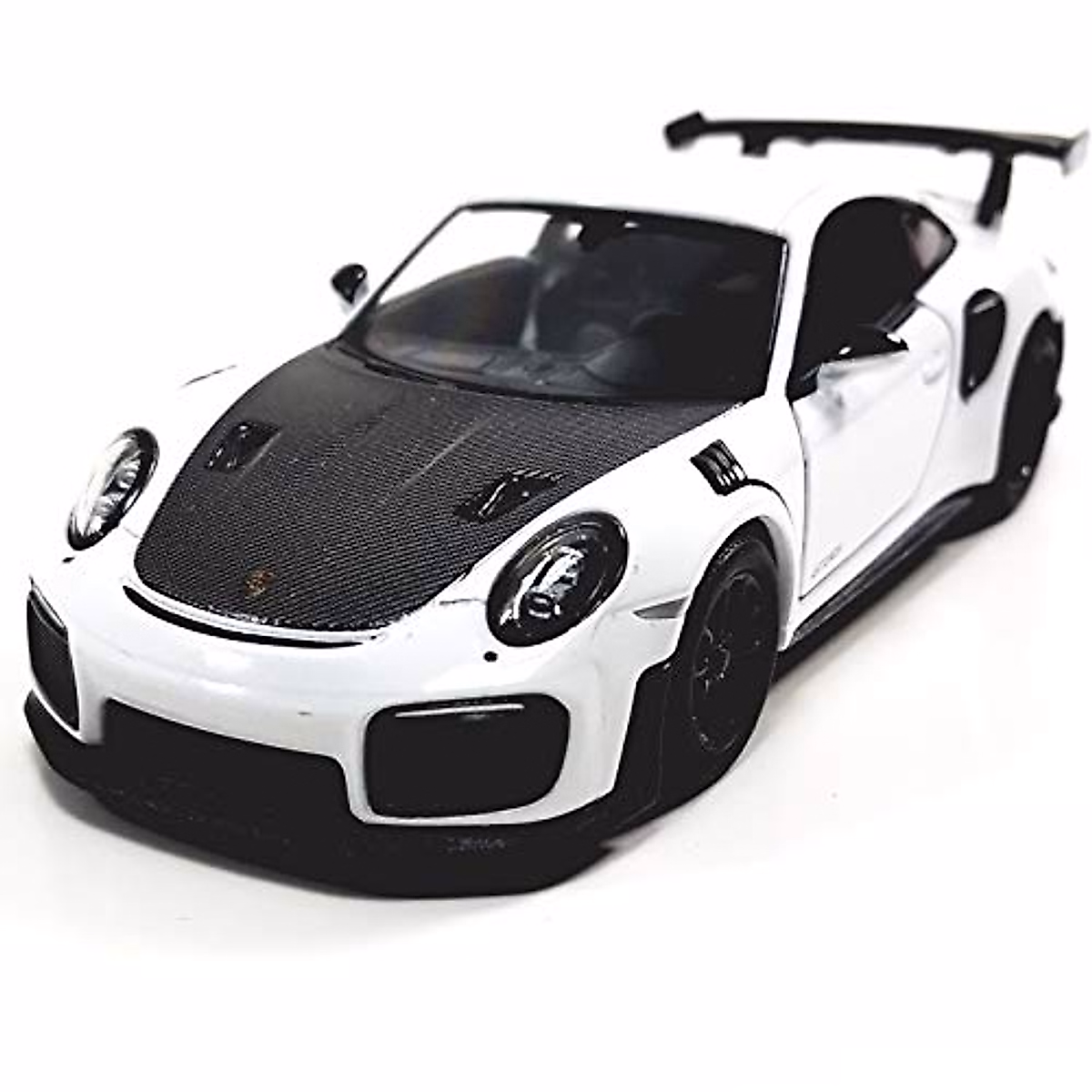 Kinsmart Porsche 911 GT2 RS 2010 Eggshell White Hard Top 1/36 Scale Diecast Car