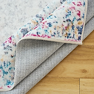 Machine Washable Rug 5'x 7' Vintage Design Washable Area Rugs with Non Slip Rugs for Living Room Bedroom Traditional Woven Rug Carpet Stain Resistant Dining Home Office Boho Rug