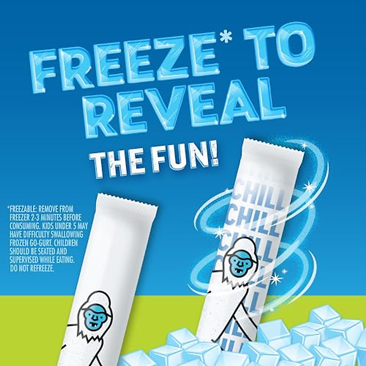 Go-GURT Berry Kids Fat Free Yogurt, Gluten Free, 2 oz. Yogurt Tubes (8 Count)