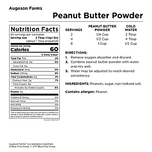 Augason Farms Peanut Butter Powder 2 lbs No. 10 Can