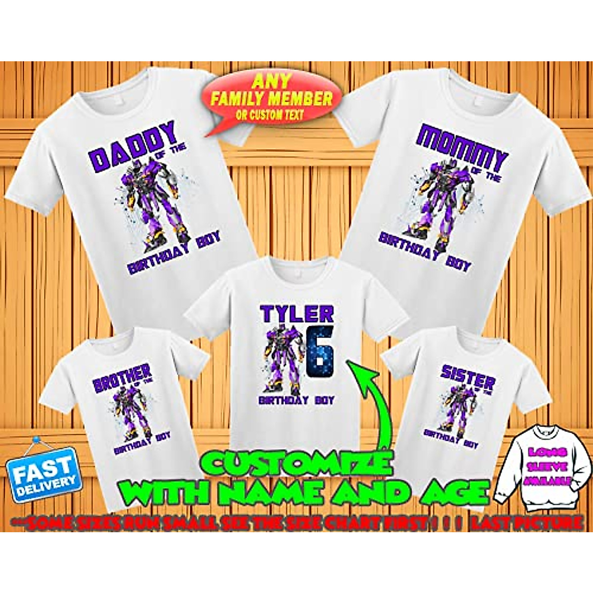 Robot Custom Shirt, Robot Birthday Shirt, Personalized Robot Shirt, Robot family shirts, Robot matching family Birthday Shirt, Birthday t-shirt for girls and boys