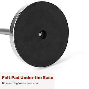 Heavy Weighted Paper Towel Holder, Easy One-Handed Design for Kitchen Stand Paper Towel Dispenser, Sturdy Base for Standard Paper Towel Rolls and Mega Paper Towel Roll (Brushed - Stainless Steel Base)