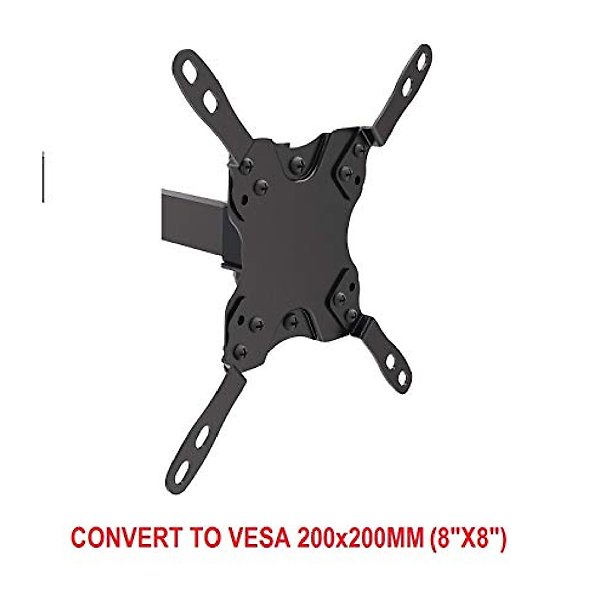 Mount Plus 201P Adapter Bracket Convert VESA 100x100mm to VESA 200x200mm and 200x100mm (Fits Most 23" to 42" Flat Panel TV)