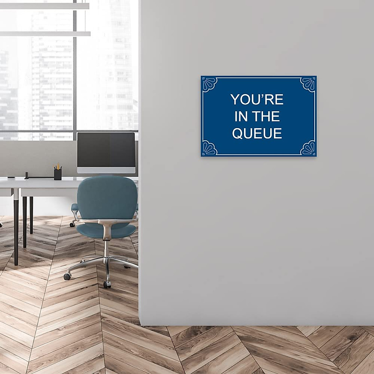 ComplianceSigns.com 10" x 7" Engraved Corner Detailed Custom Sign with Adhesive Strips, Engraved Plastic with Acrylic Core, Black on Silver