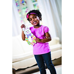 Easter Bunny Wreath Craft Kit - Makes 12 - DIY Crafts for Kids and Fun Home Activities