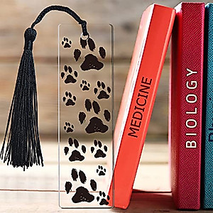 Cat Dog Paw Cat Dog Hand Inspirational Bookmark Gifts for Women Pets Lover Cat Owner Dog Owner Girl Sister Daughter Book Female Friend Sister Gifts Friendship Gifts